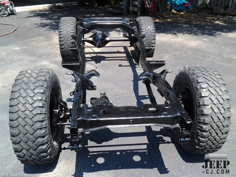 Cj7 Frame Completed With Painting | Jeep-CJ.com