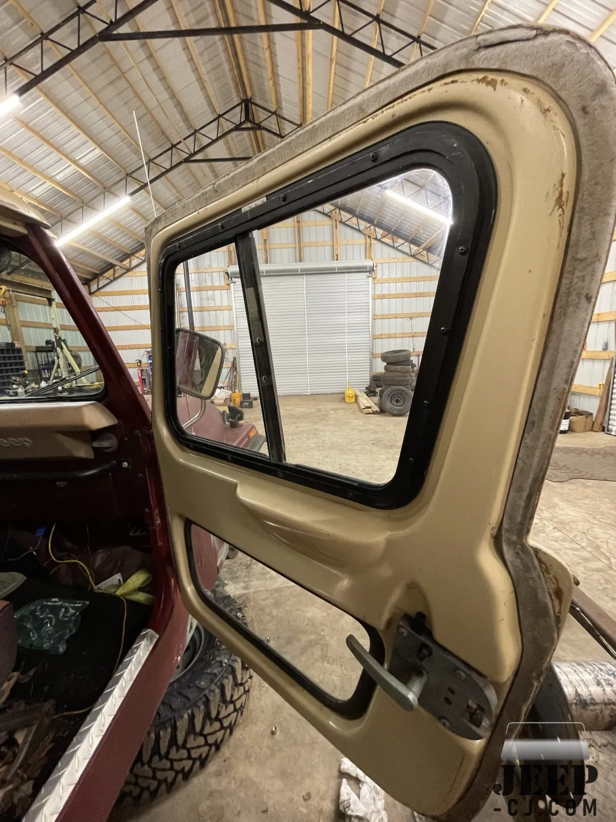 Inside Door - Passenger Side Missing Window Latch | Jeep-CJ.com